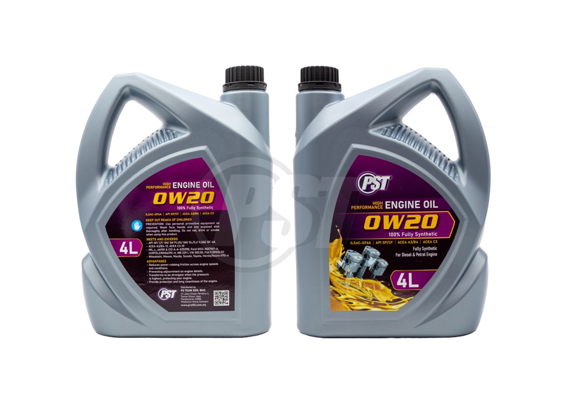 PST Engine Oil 0W20 (100% Fully Synthetic) 4L - Pro Fill